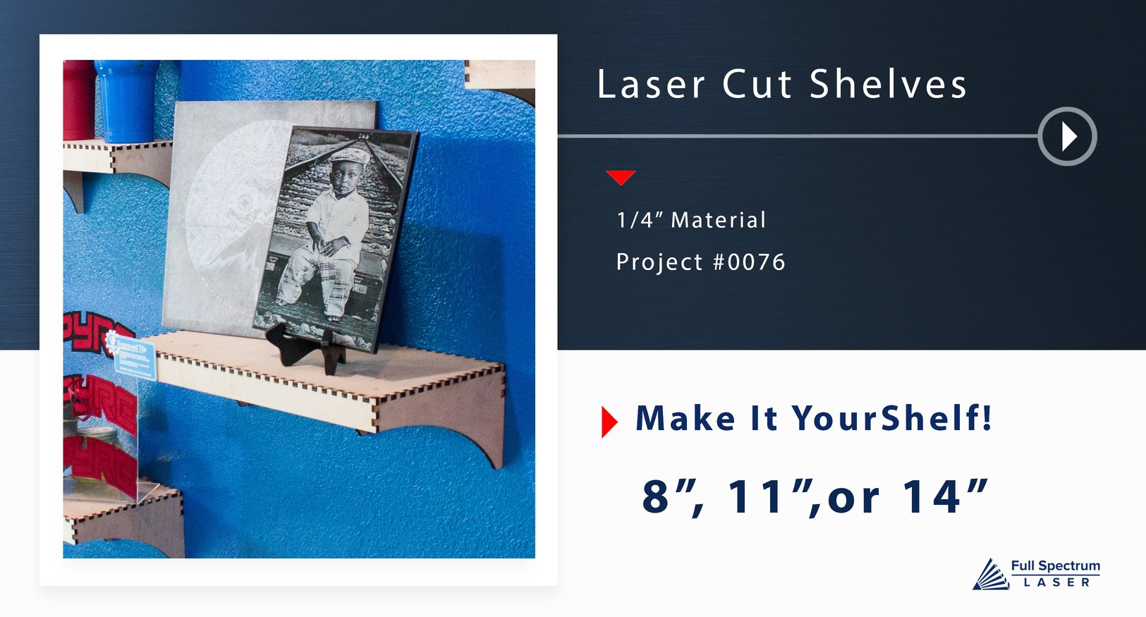 #0076 Laser Cut Shelves