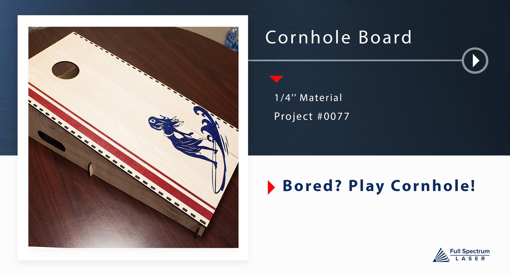 #0077 Laser Cut Cornhole