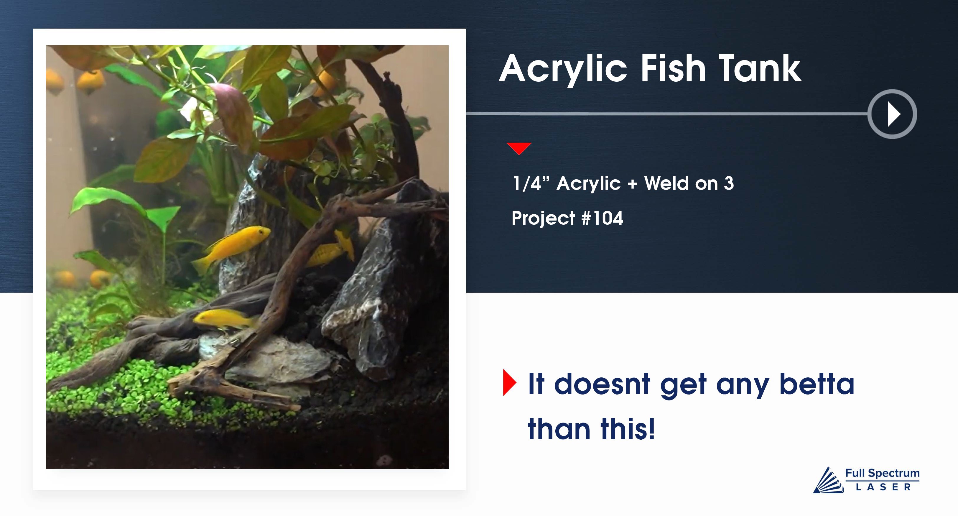 #0104 Acrylic Fish Tank